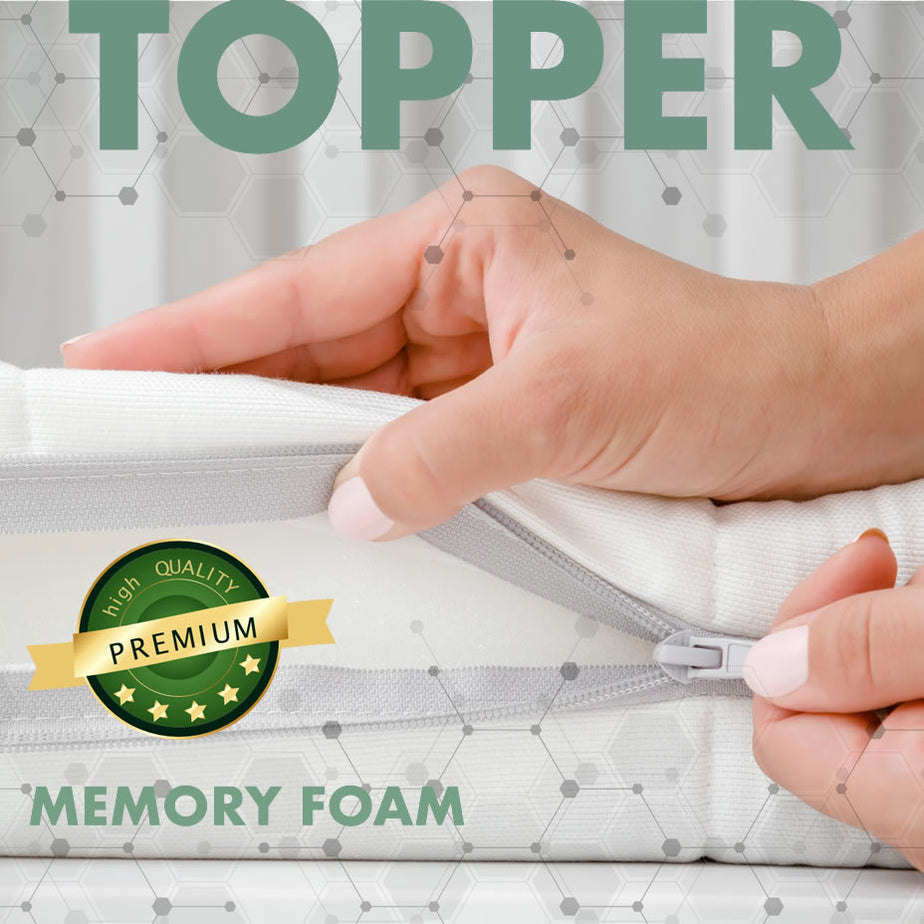 ComfortPlus® V-FLEX Custom topper h 50 mm memory foam — Cioni Materie ...